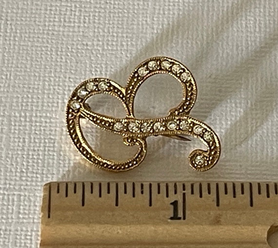 Vintage letter B brooch, rhinestone letter b pin, let… - Gem