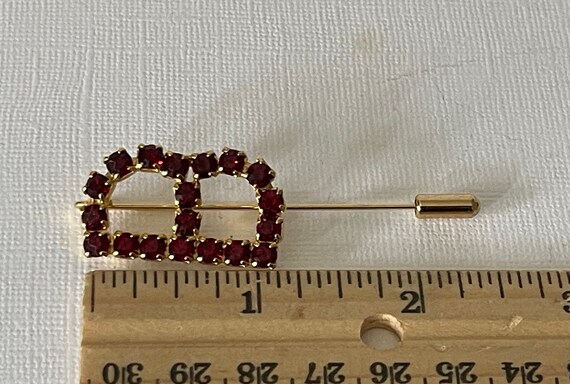 Vintage letter B brooch, rhinestone letter b pin, let… - Gem