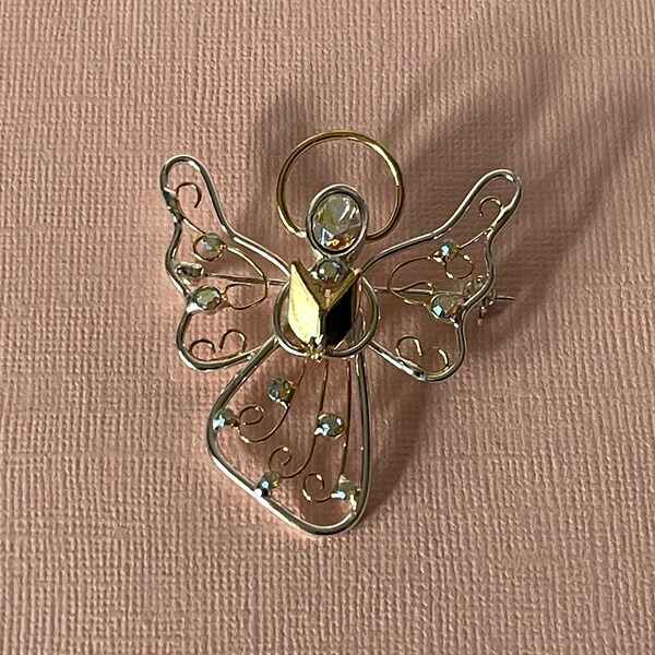 Gold Angel Pin - Etsy