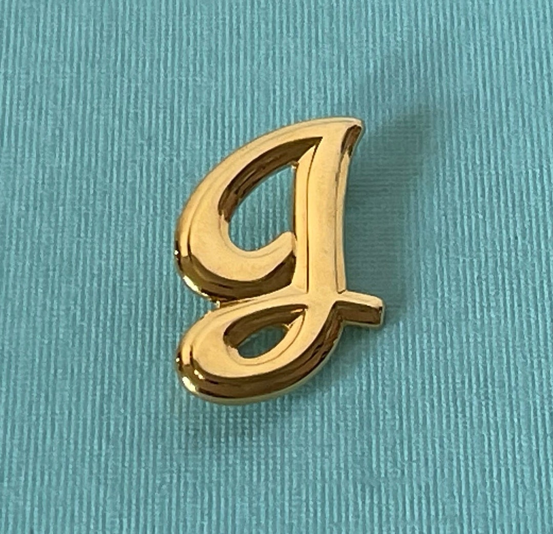 Vintage Letter J Brooch Gold Letter J Pin Letter J Vintage - Etsy