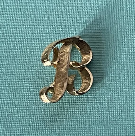 vintage b letter pin - Gem