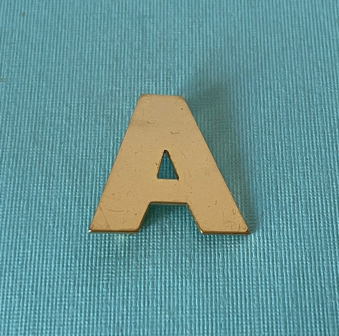 Vintage Letter A Brooch, Letter A Jewelry, Gold Letter a Pin, Monogram ...