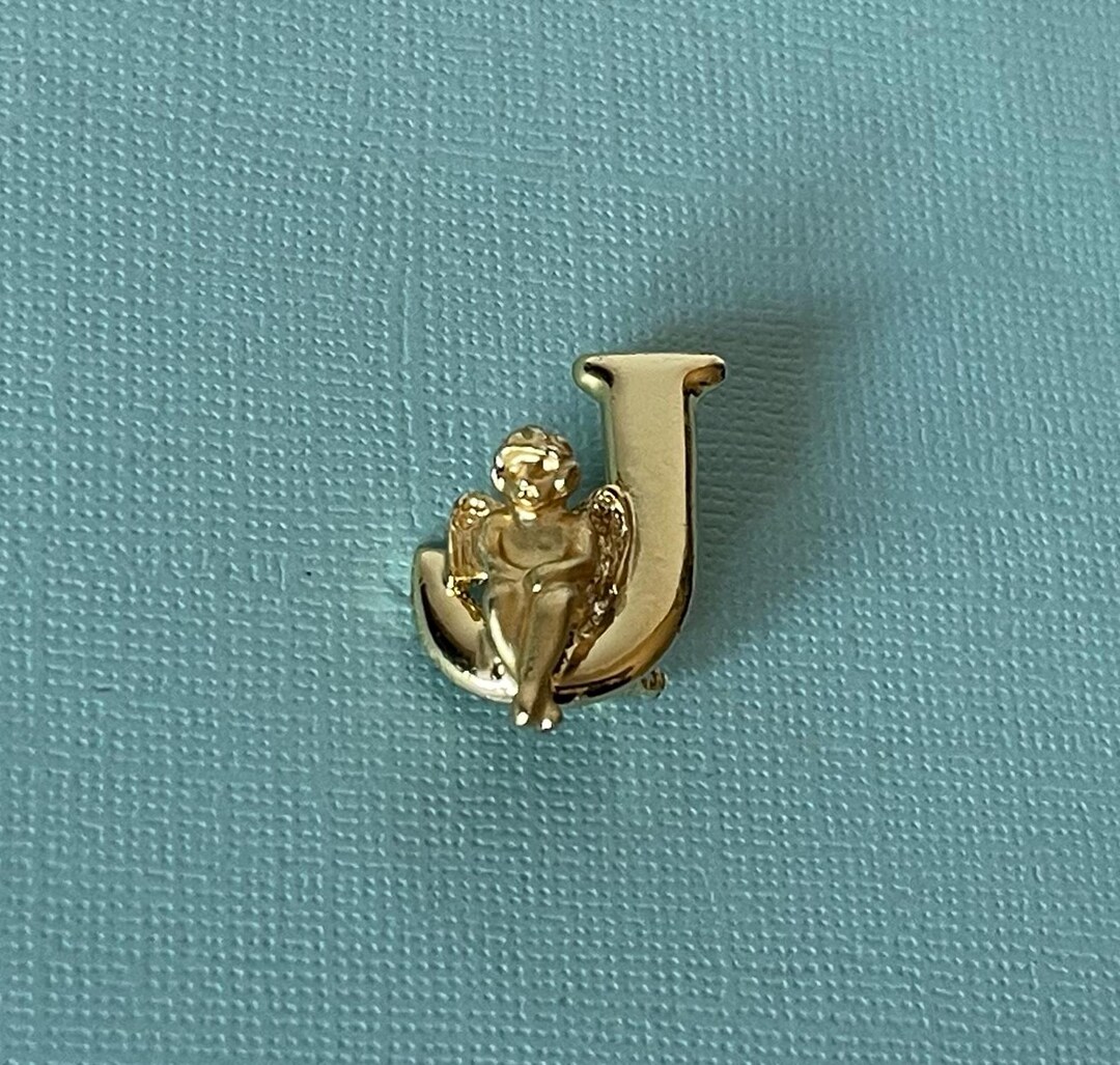Vintage Letter J Brooch, Letter J With Angel Pin, Letter J Jewelry ...