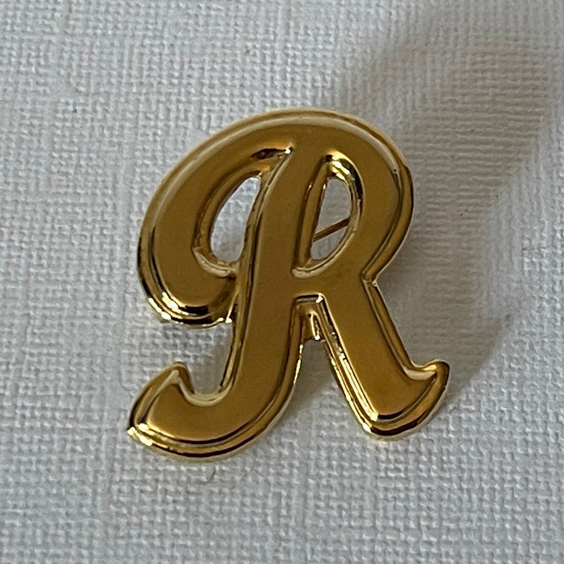Vintage Letter R Brooch Gold Letter R Pin Letter R Jewelry - Etsy