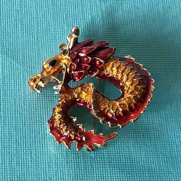 Dragon Brooch - Etsy