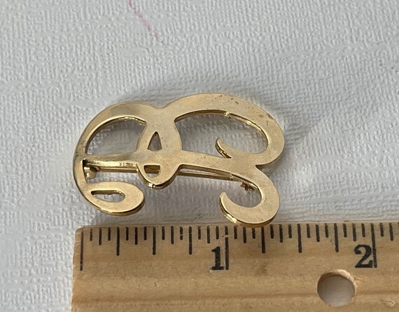 Vintage letter B brooch, letter b pin, letter b jewel… - Gem