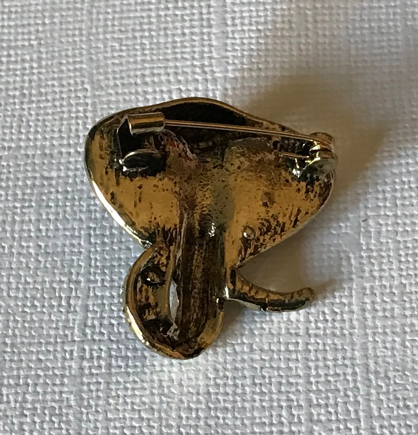 Gold rhinestone snake brooch green eye snake pin cobra | Etsy