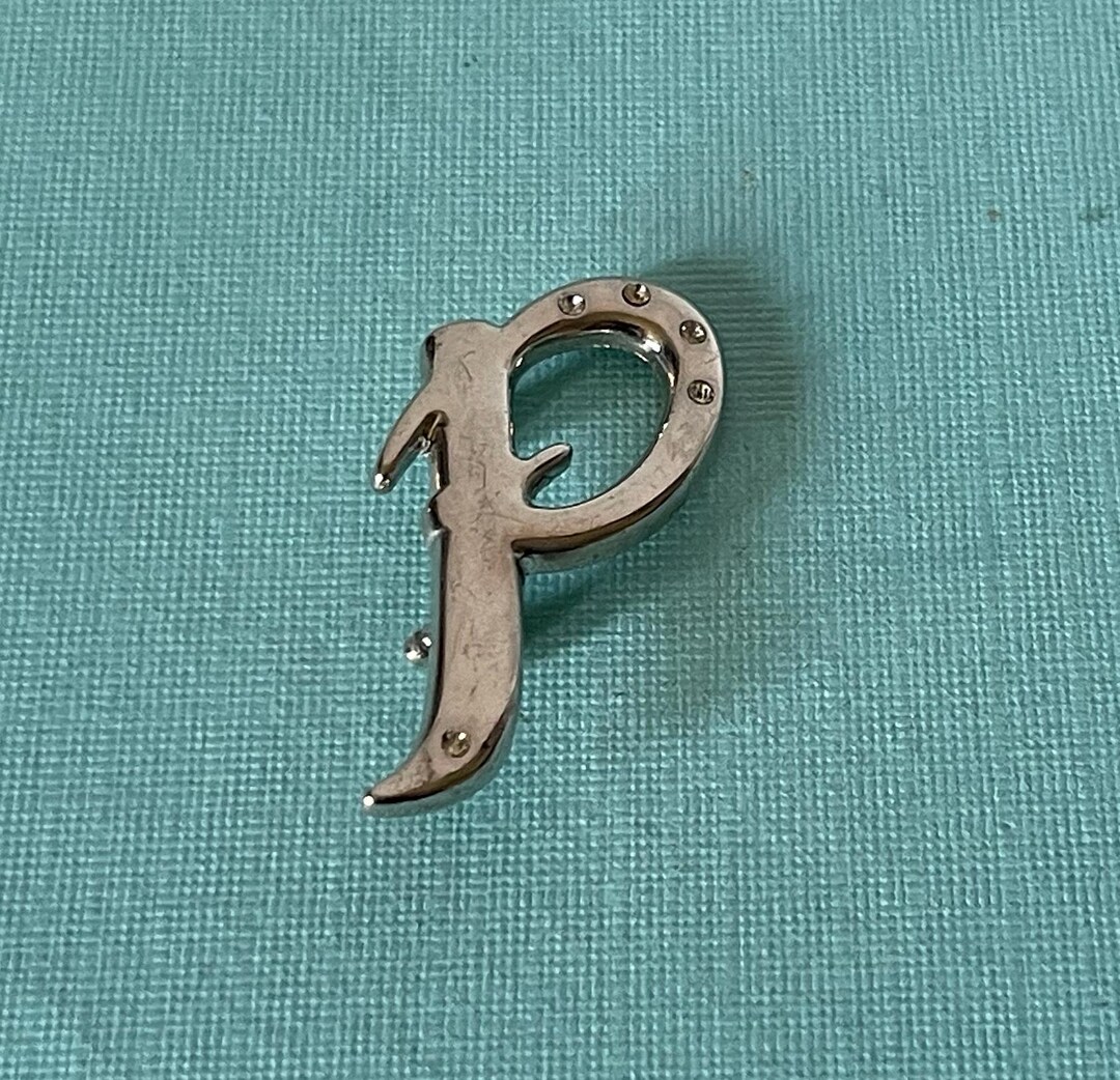 Vintage Letter P Brooch, Silver Letter P Pin, Letter P Jewelry ...