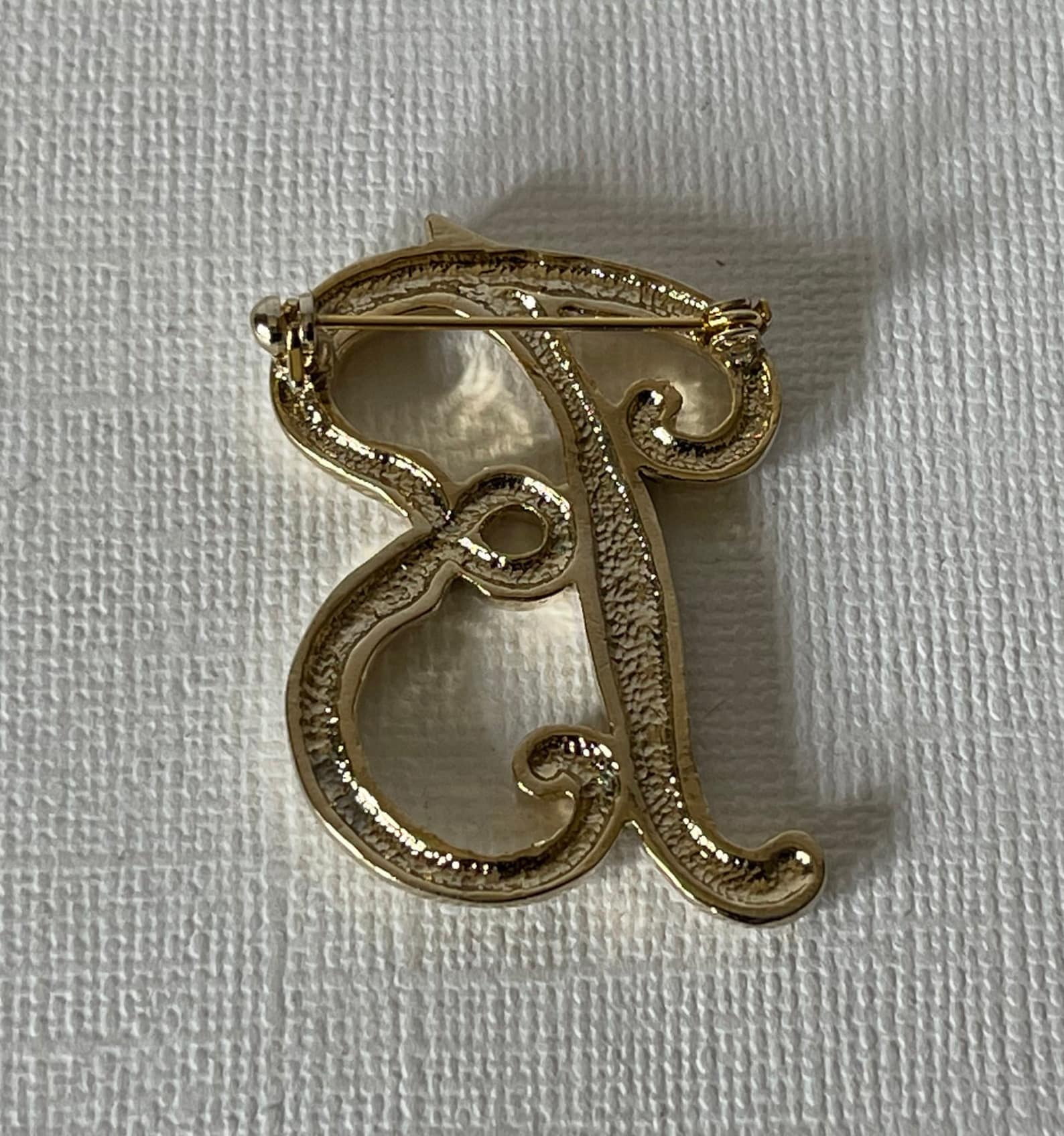 Vintage Letter B brooch brooch monogram b brooch gold | Etsy