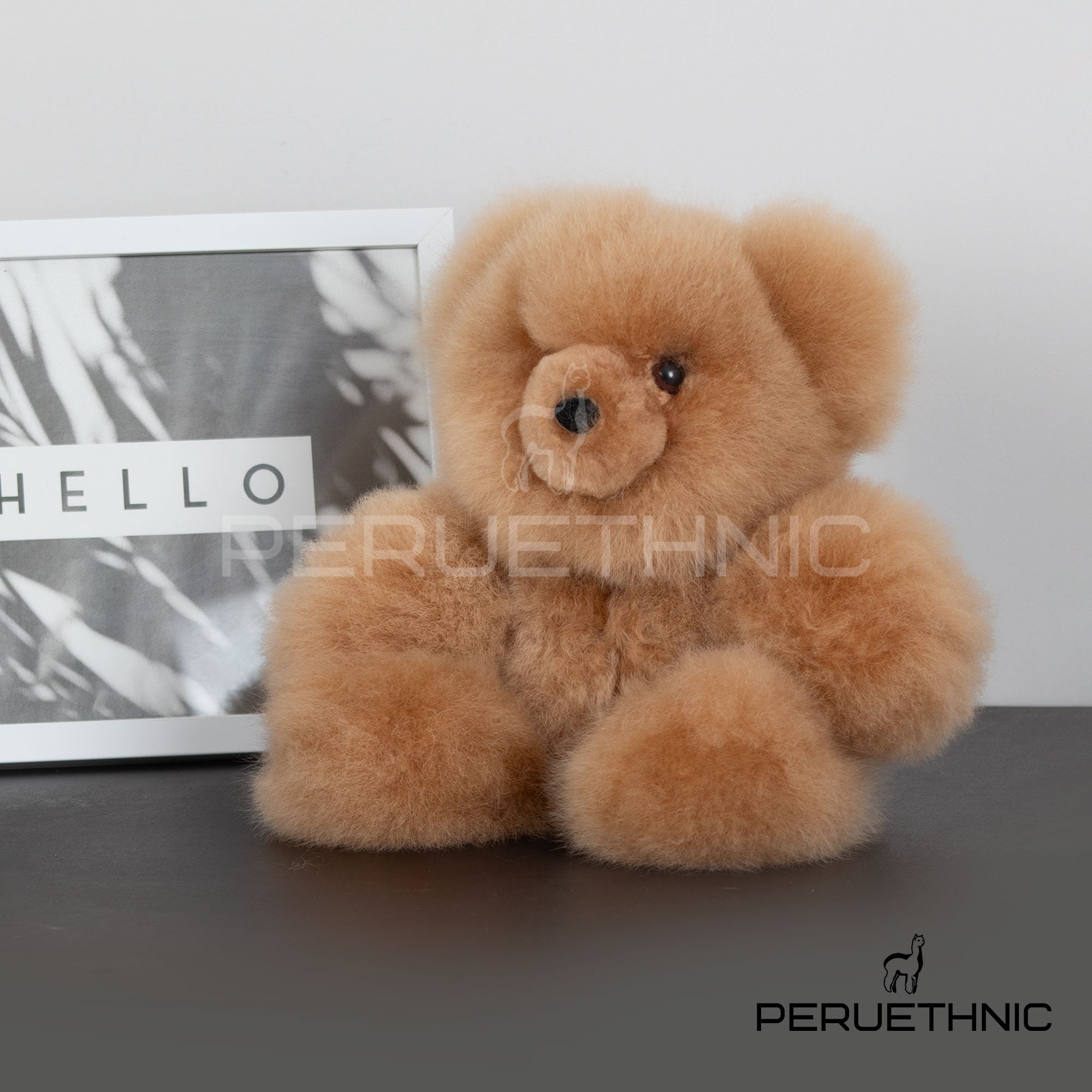 Light Brown 100% Alpaca Fur Teddy Bear, Alpaca Teddy Bears, Very Soft ...