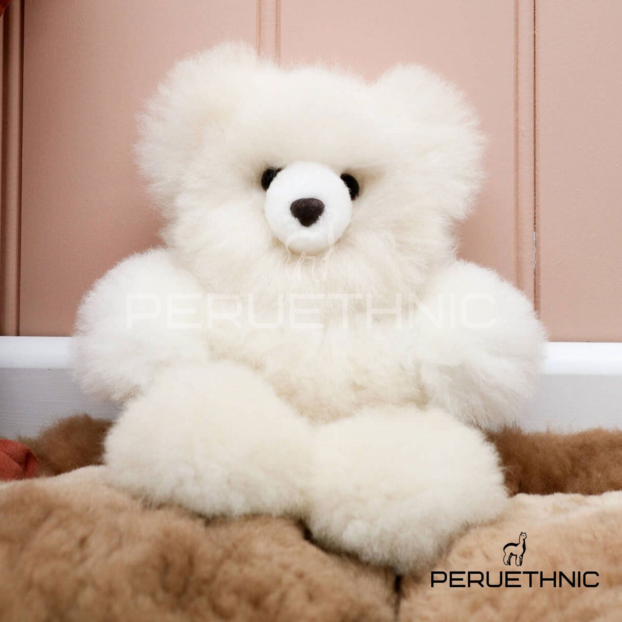 Light Brown 100% Alpaca Fur Teddy Bear, Alpaca Teddy Bears, Very Soft ...