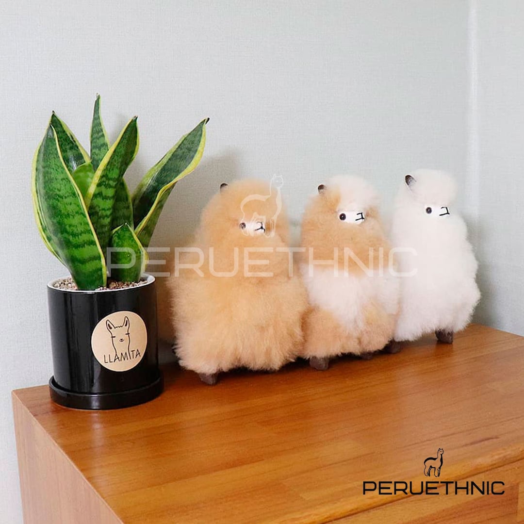 Alpaca Plush, Andean Toy Alpaca, 100% Real Alpaca Fur Toy, Peruvian ...