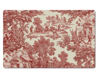 Red French Toile | Etsy