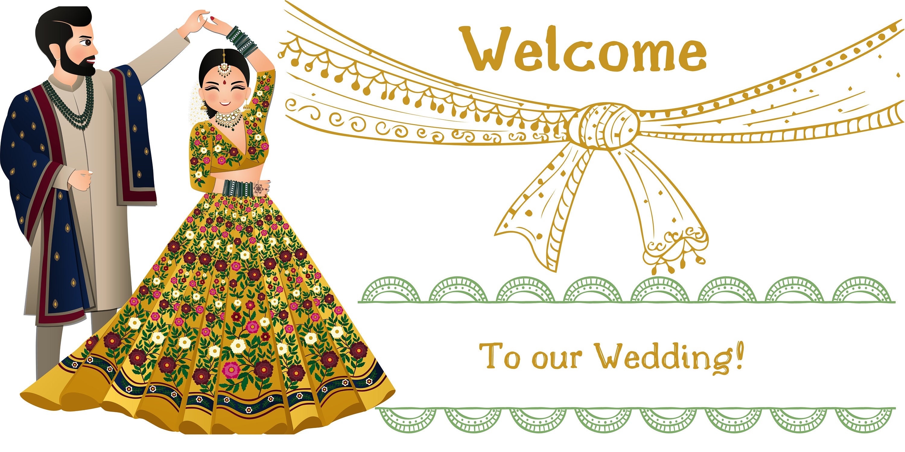 Hindu Wedding Banner Designs