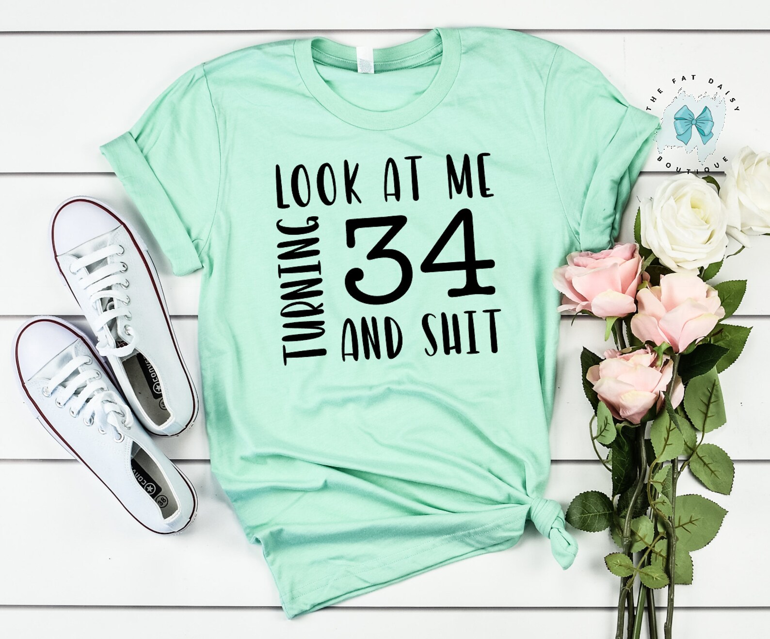 34th Birthday Shirt © Birthday Shirt Women 34th Birthday | Etsy