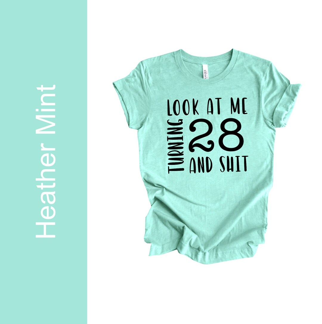 28th Birthday Shirt ©, Birthday Shirt Women, 28th Birthday T-shirt, 28 ...