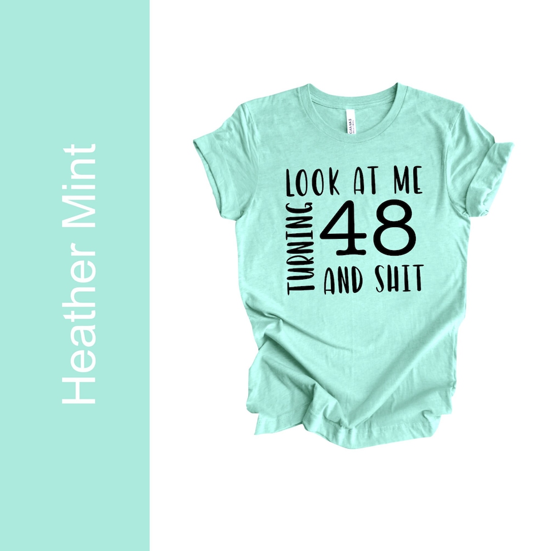 48th Birthday Shirt©, Birthday Shirt Women, 48th Birthday T-shirt, 48 ...