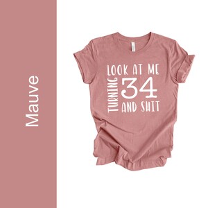 34th Birthday Shirt ©, Birthday Shirt Women, 34th Birthday T-shirt, 34 ...