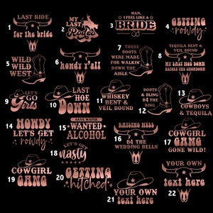 Last Rodeo Cowgirl Bachelorette T-shirts Tank Tops, Nashville ...