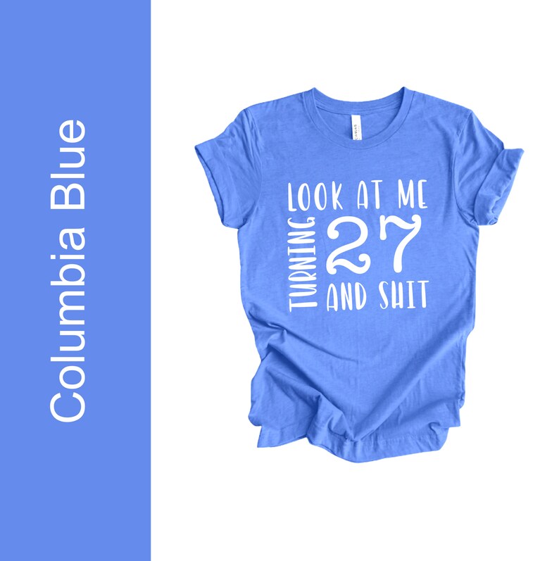 27th Birthday Shirt © Birthday Shirt Women 27th Birthday - Etsy