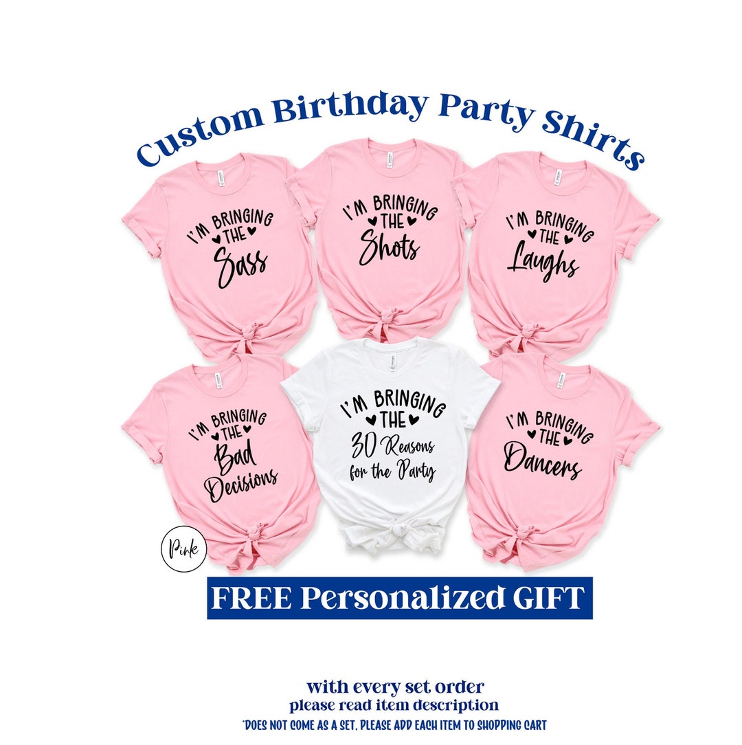 Funny 30th Birthday Party Group Shirts, 30th Birthday Gift for Women ...