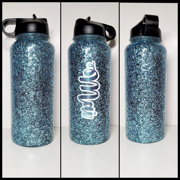 Glitter Water Bottle - Etsy