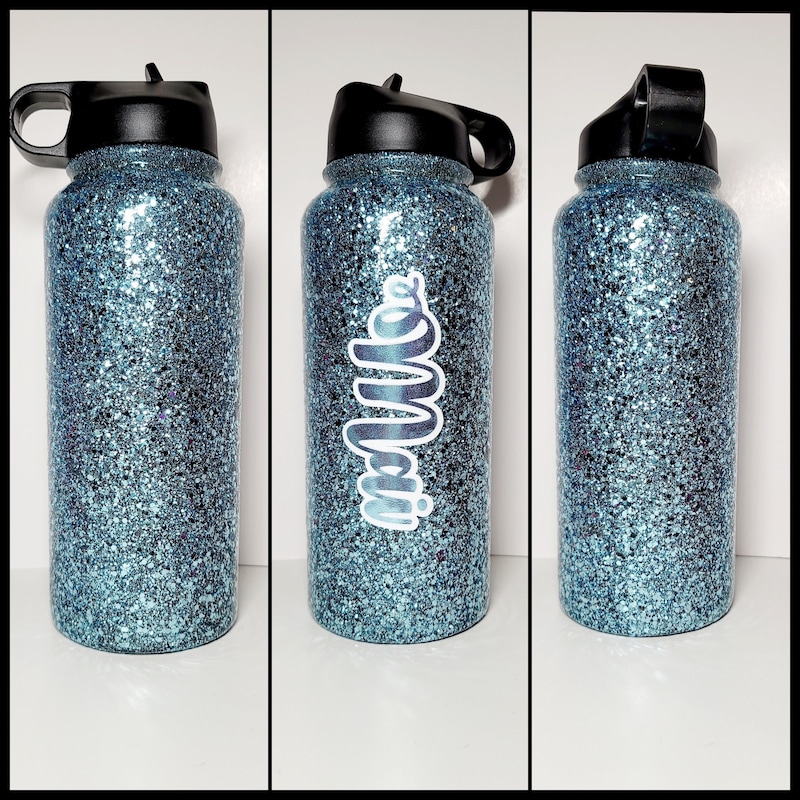Glitter Water Bottle - Etsy