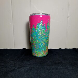 80s Retro Drip Glitter Tumblers - Etsy