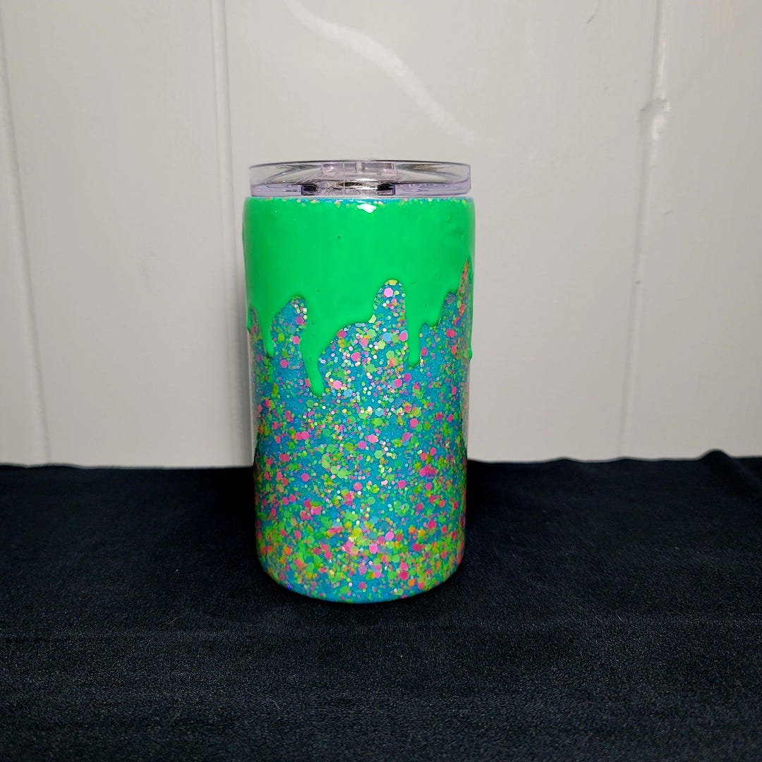 80s Retro Drip 14 Oz Glitter Tumbler - Etsy