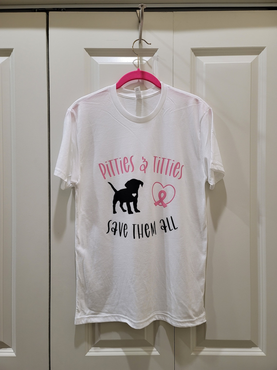 Pitties & Titties Save Them All Bella Canvas Tshirt, Grey/white - Etsy