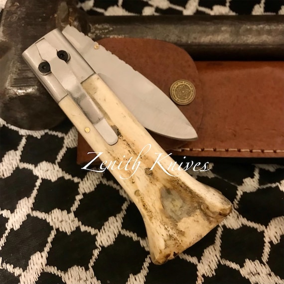 Bone Handle Folding Knife