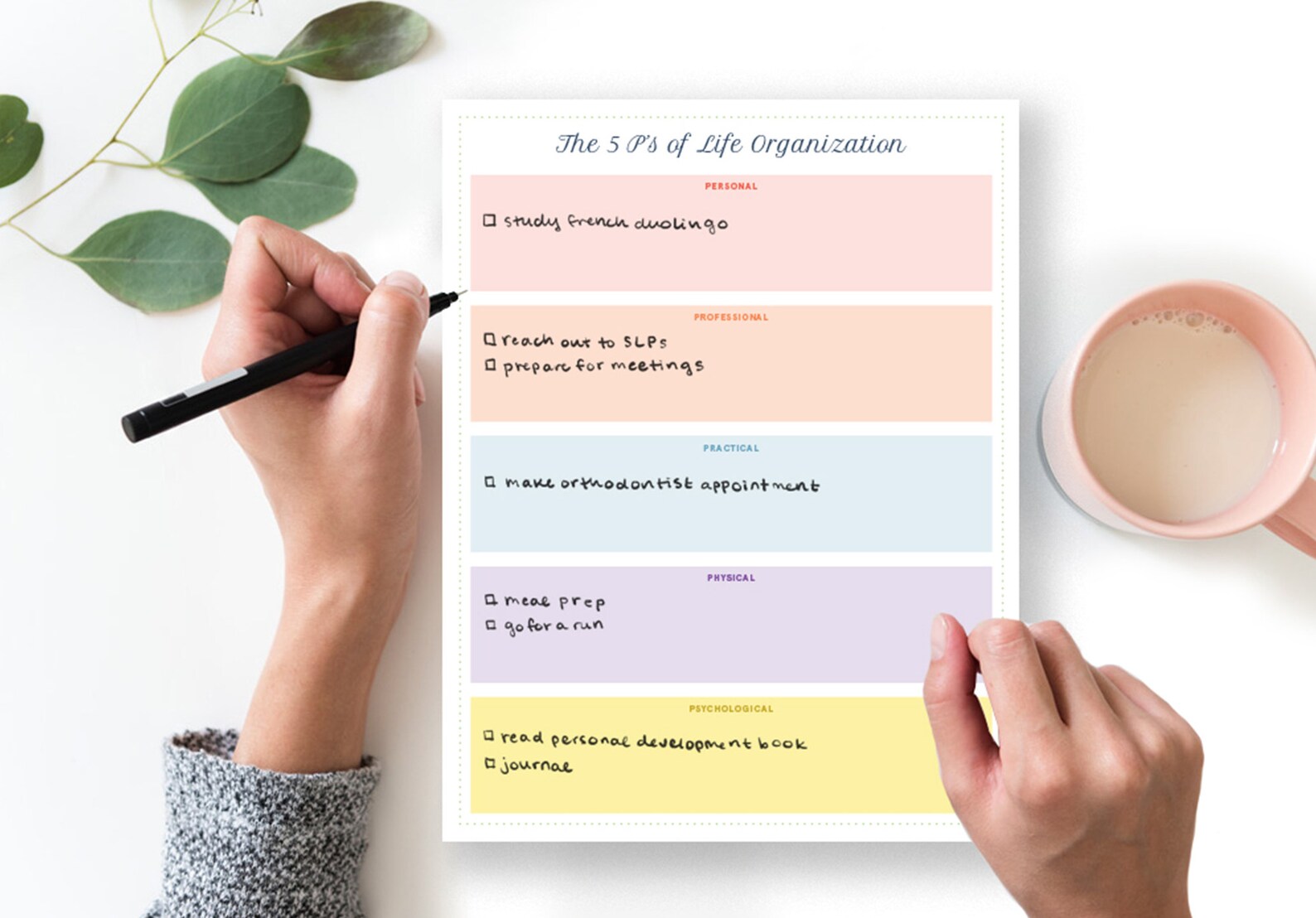 The 5 P's of Life Organization - Etsy