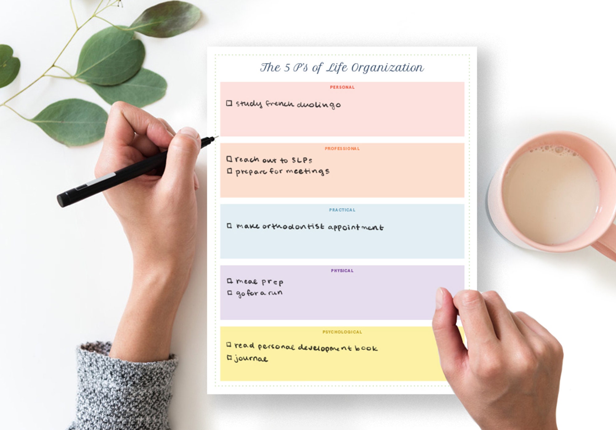 The 5 P's of Life Organization - Etsy