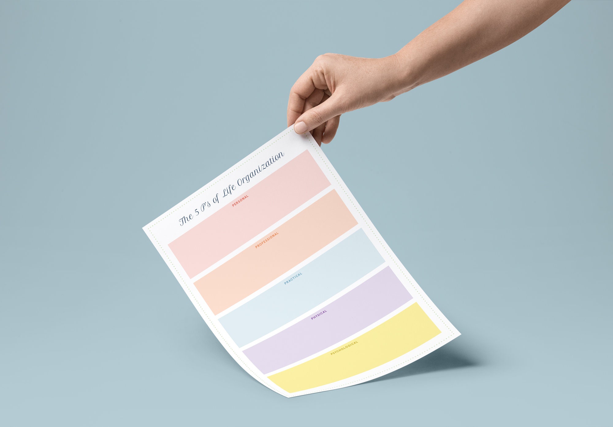 The 5 P's of Life Organization - Etsy