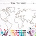 Draw the World Minimalists Map, Challenge Map Practice, CC Map Drawing ...