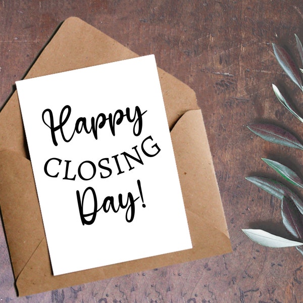 Closing Day Card - Etsy