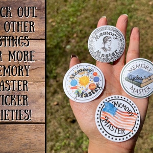 Memory Master 2022- 2023 Sticker, Cycle 2 Memory Master, CC End of the ...