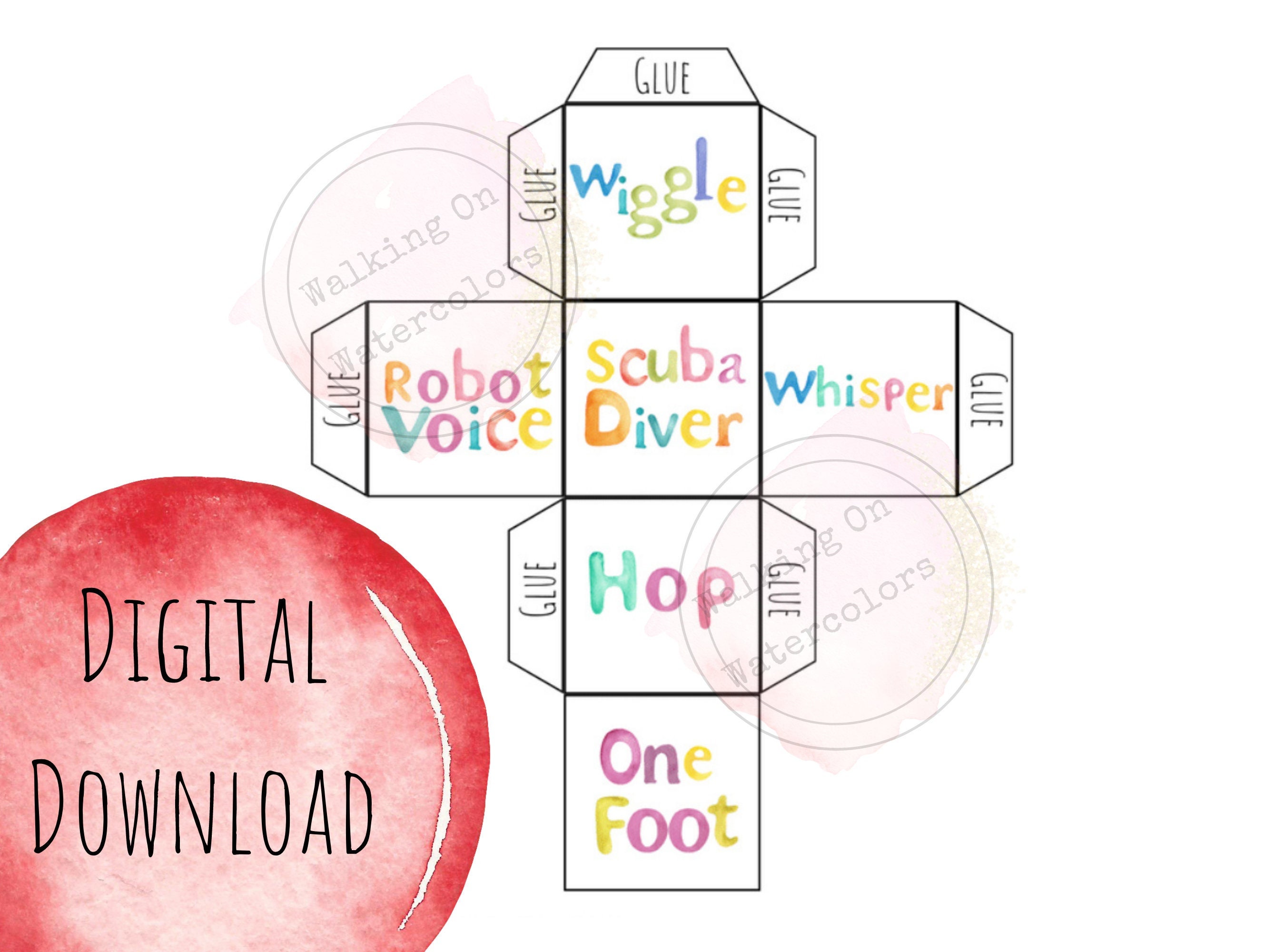 Movement Game for Kids, Homeschool Activity, Classroom Game, Printable ...