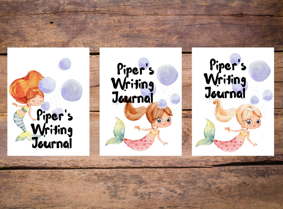 Mermaid Personalized Draw and Write Journal Digital Download - Etsy