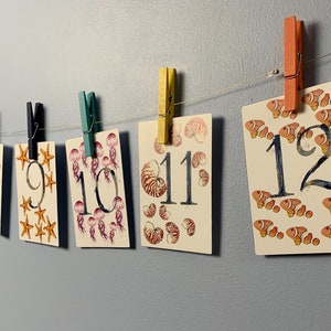 Ocean Animals Number Flash Cards 1-12, Preschool Flash Cards, Preschool ...