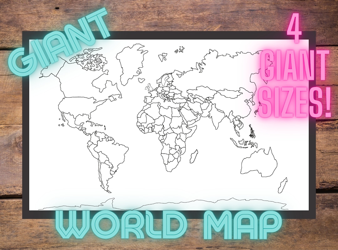 CC Cycle 1-3 World Map Coloring Page, Classroom Geography, Learn ...