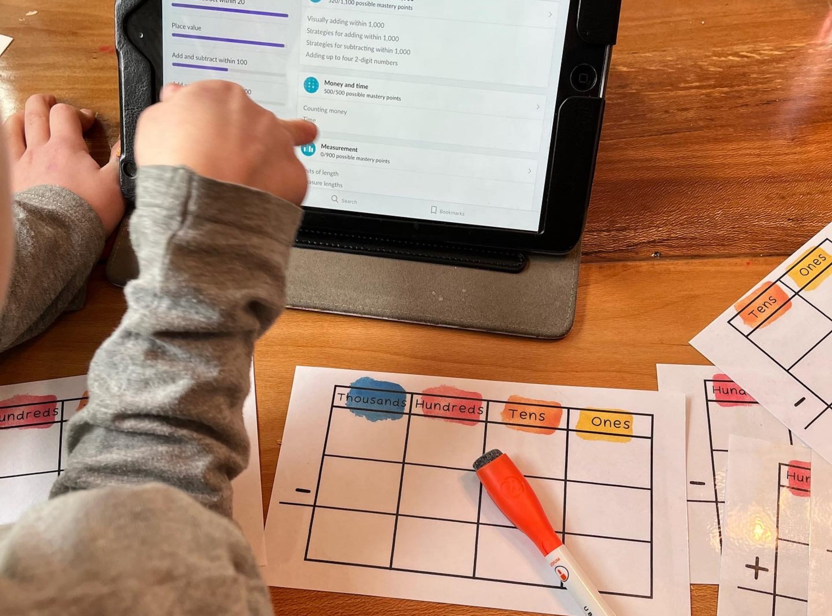 Kindergarten and First Grade Math Place Value Cards, Homeschool Math ...