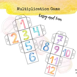 Multiplication Review Game, Math Review Game, Addition and Subtraction ...