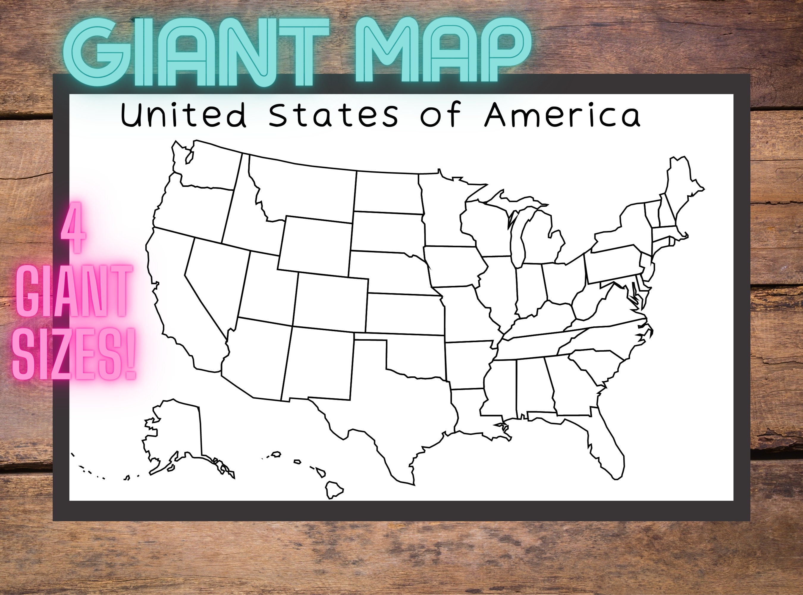 United States Map Coloring Page, US States and Capitals, Homeschool ...