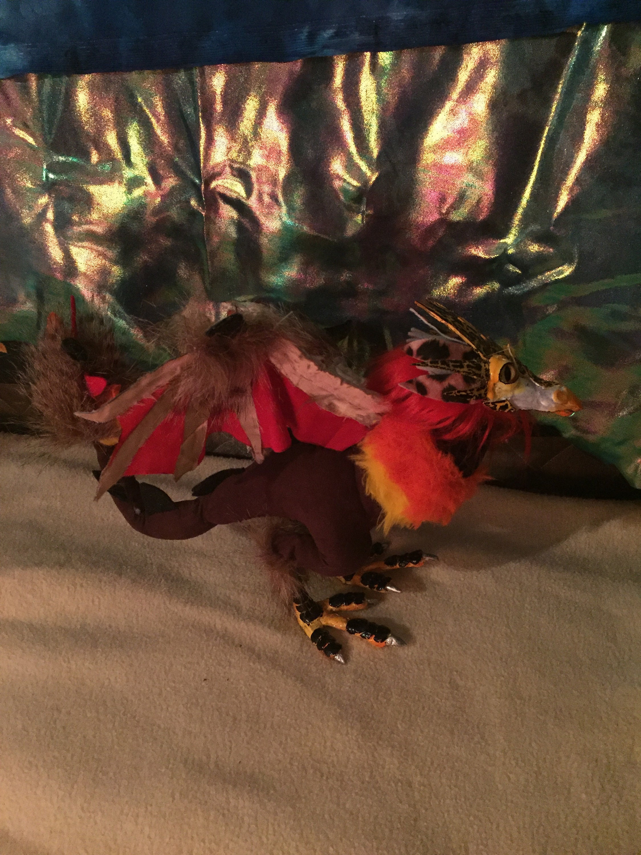 Art Doll Baby Fire Wyvern Plush Stuffed Dragon - Etsy
