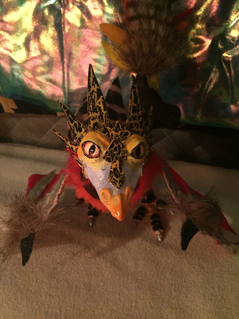 Art Doll Baby Fire Wyvern Plush Stuffed Dragon - Etsy