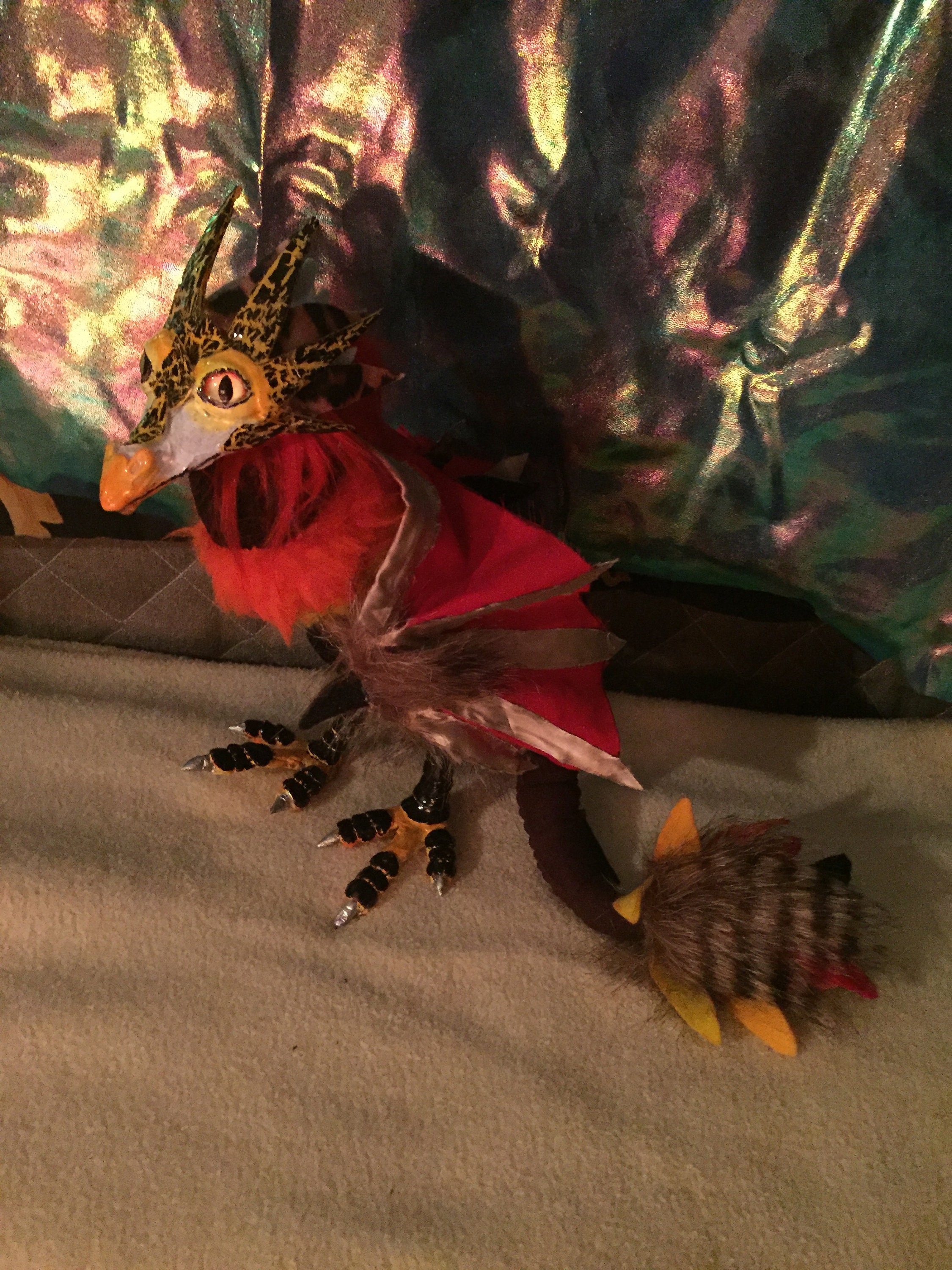 Art Doll Baby Fire Wyvern Plush Stuffed Dragon - Etsy