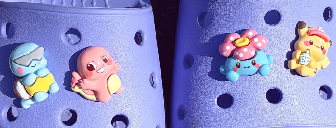 Anime Kawaii Poke Pika Squirt Shoe Charms - Etsy