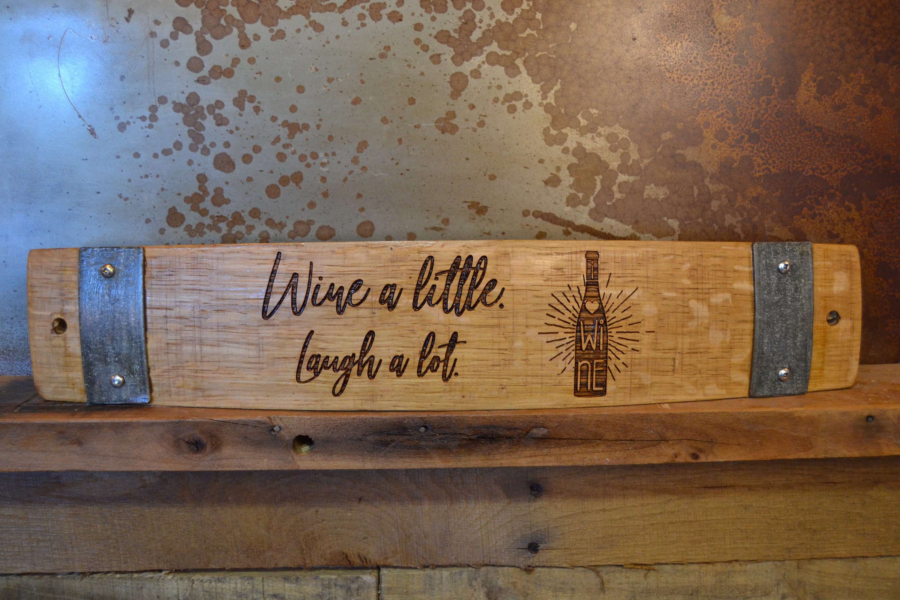 Wine Barrel Stave Signs - Etsy