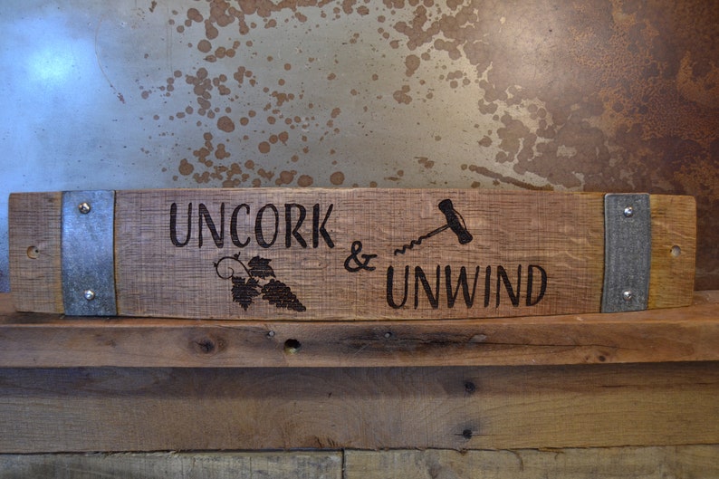 Wine Barrel Stave Signs - Etsy